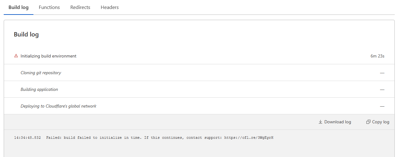 anyone have problem with pages builds? - Cloudflare Developers
