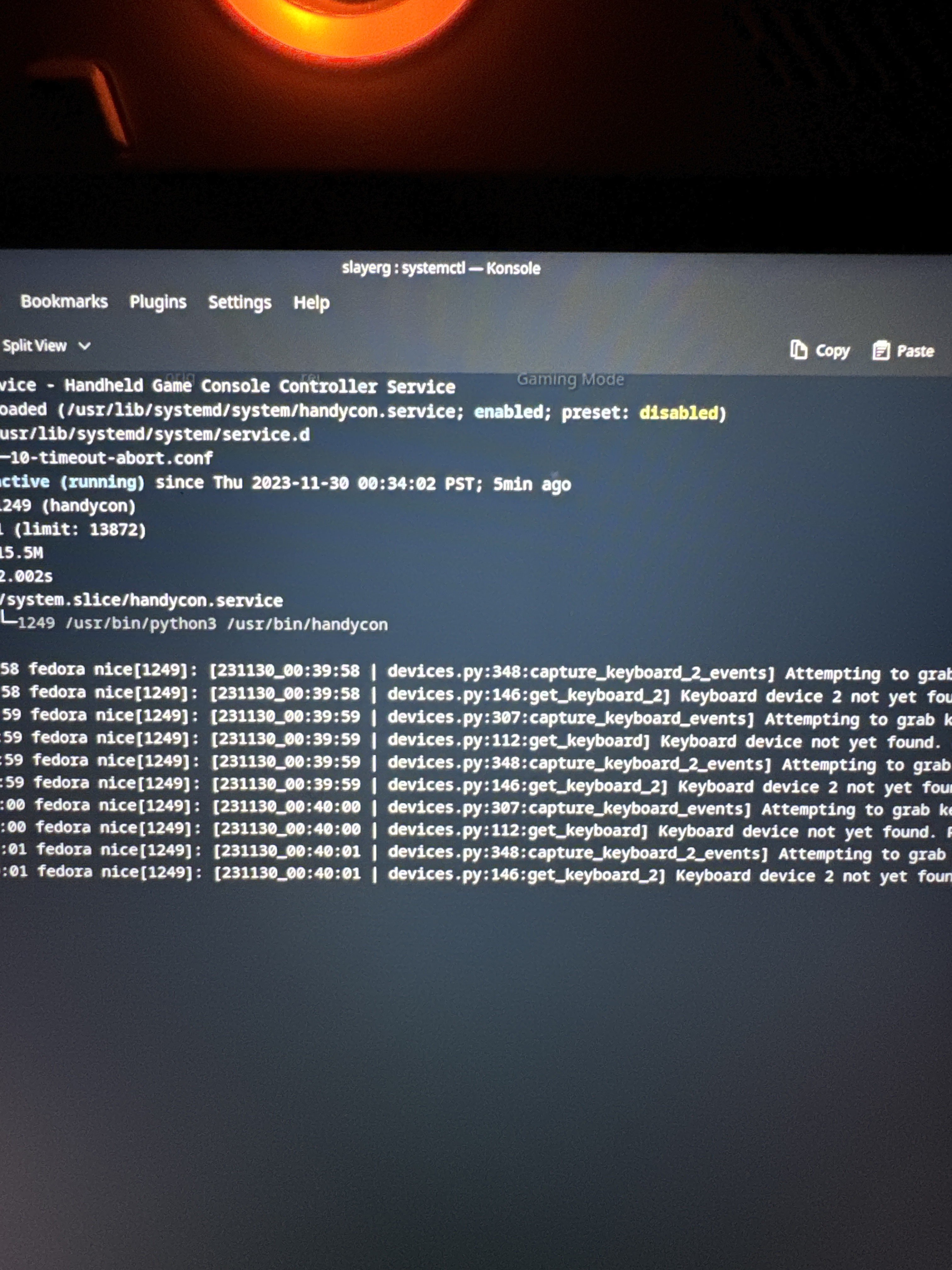 Controls still not working I think handycon is disabled - Universal Blue