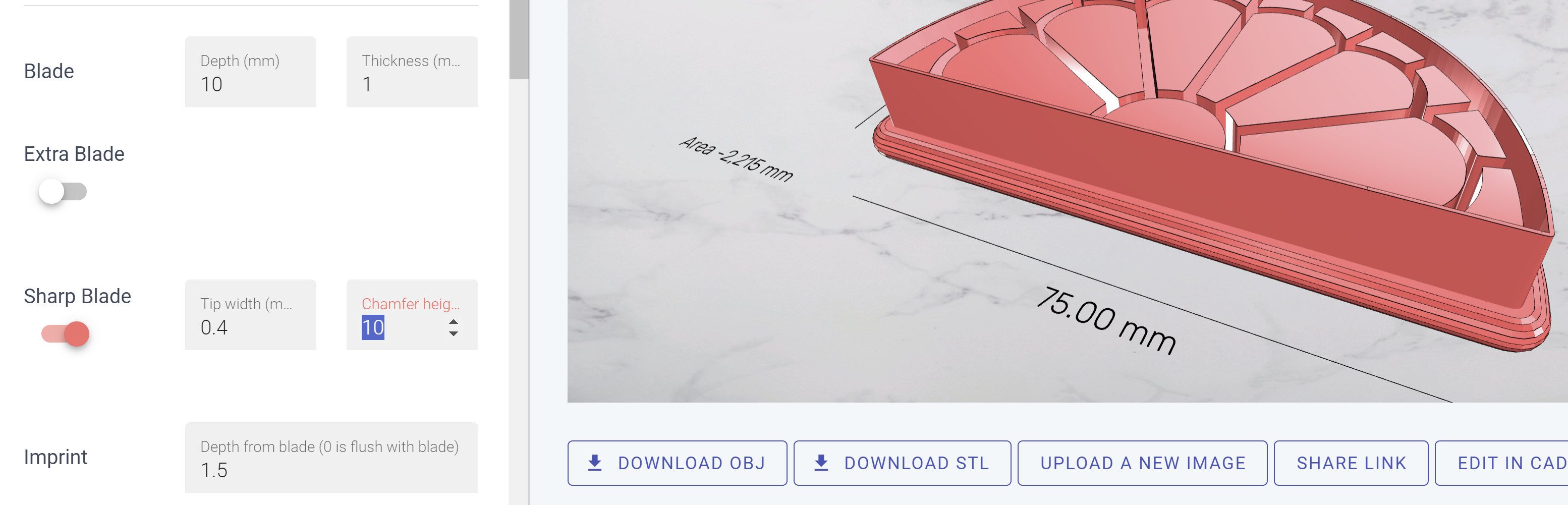 *cutting edge - Cookiecad