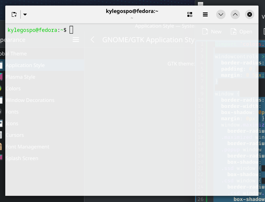 ```@import 'colors.css'; windowcontrols > button { border-radius: 100%; padding: 0; margin: 0 ...