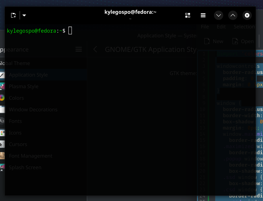 ```@import 'colors.css'; windowcontrols > button { border-radius: 100% ...