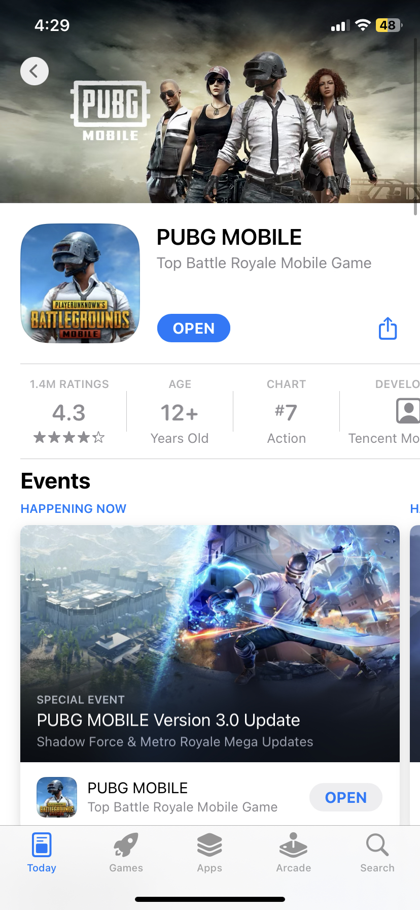 Go to your app store profile and drag down to refresh. You will see the ...