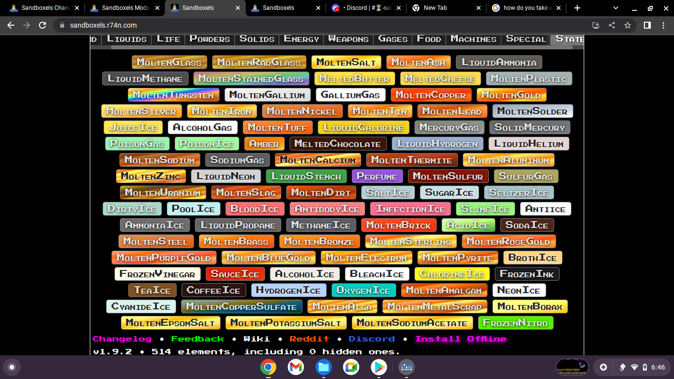 And y oh se hidden elements - ⛄ R74n / Sandboxels