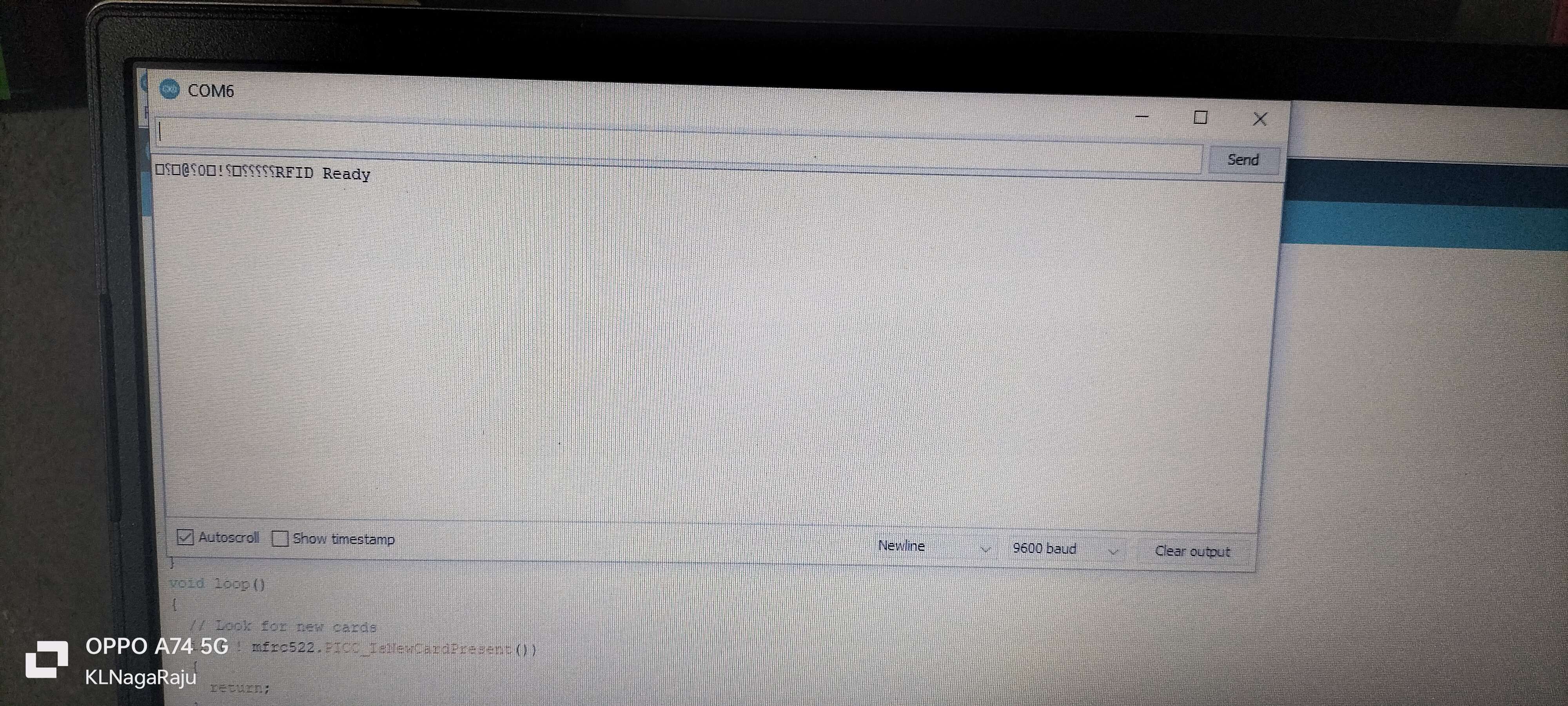 Hi @K.L.NAGARAJU Please confirm in your Serial Monitor Windows at the lower right corner if you ...