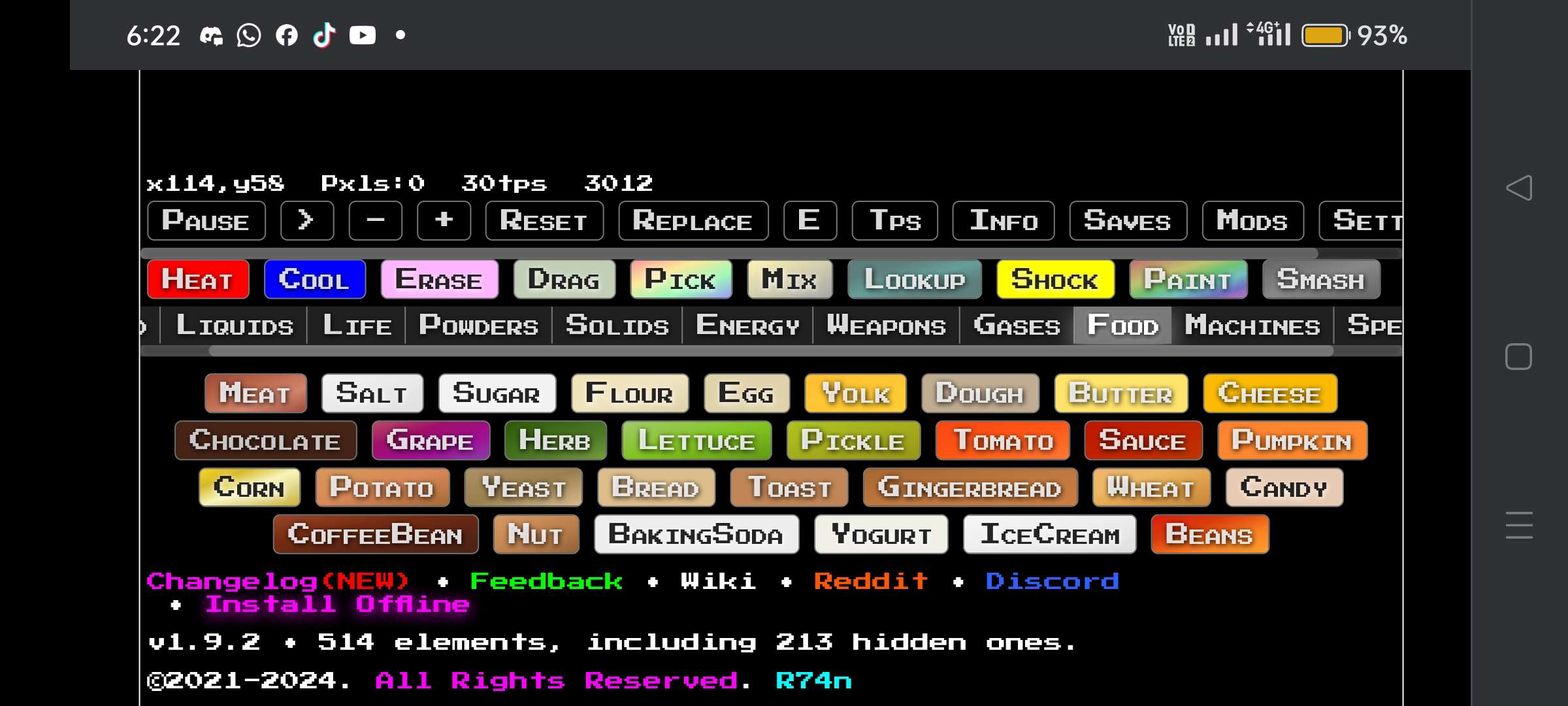 sbstuff.js is the best for food - 🚨 R74n / Sandboxels