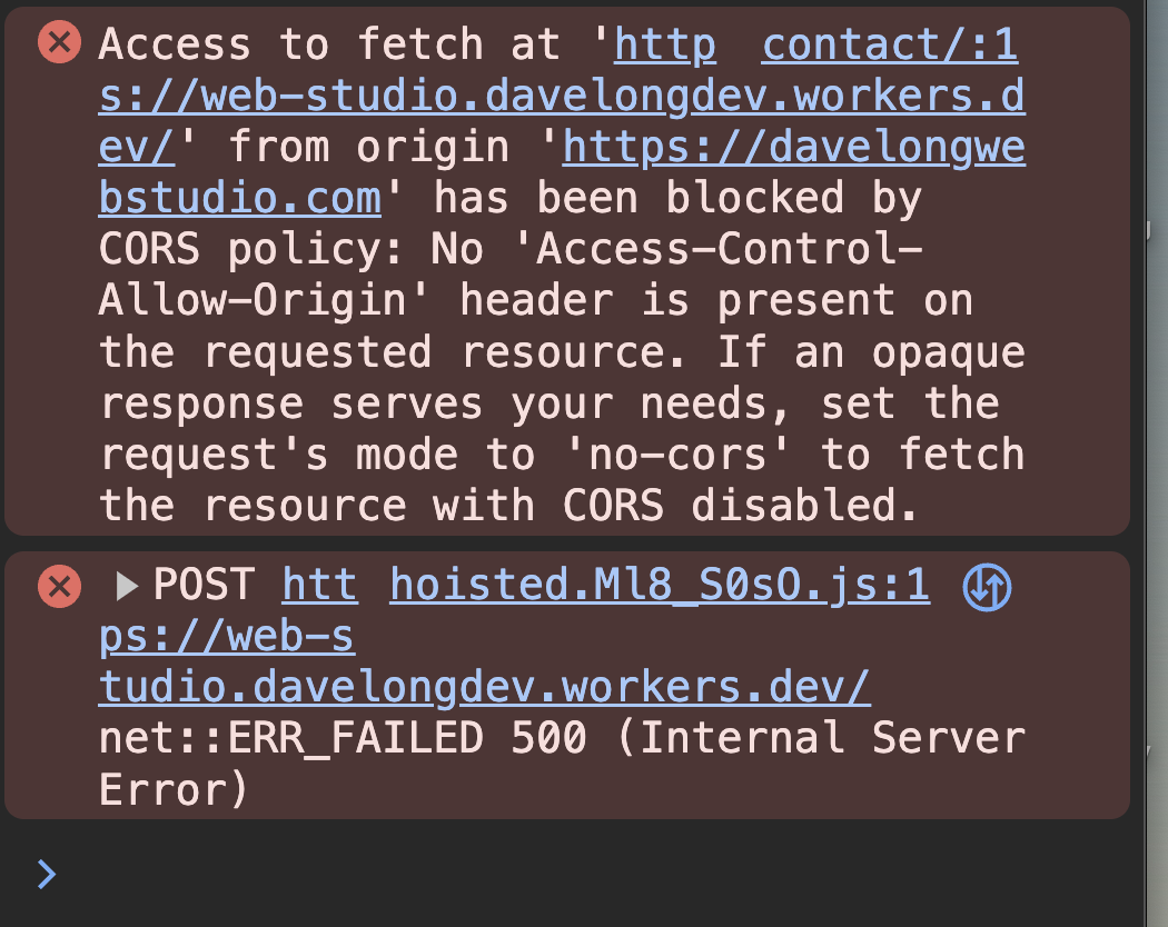 Not Sure Why Im Getting Blocked By Cors In Wrangler But Not In Dashboard Cloudflare Developers