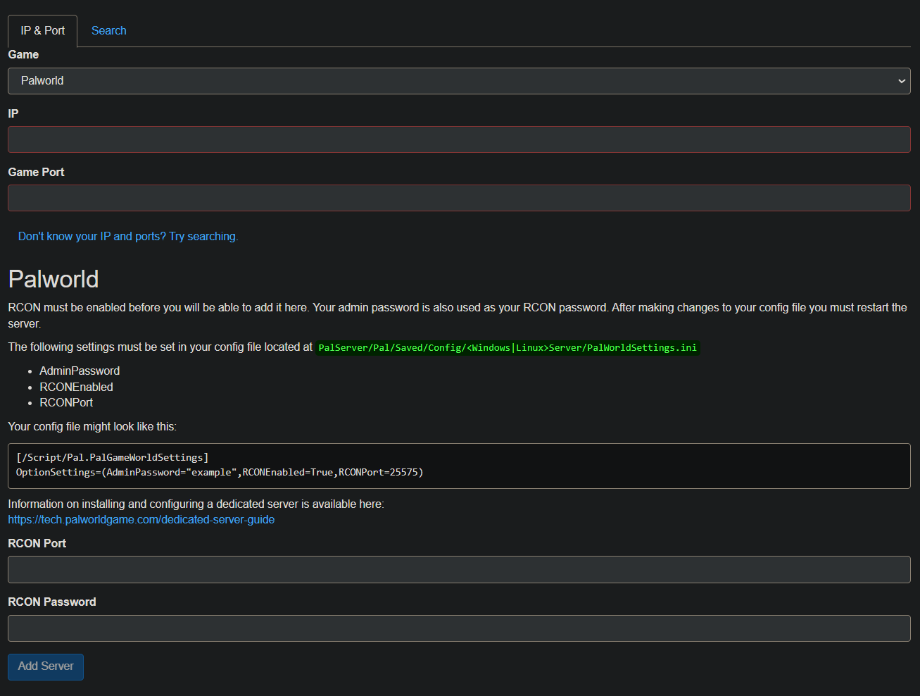 Cannot add my Palworld server to Battlemetrics - BattleMetrics