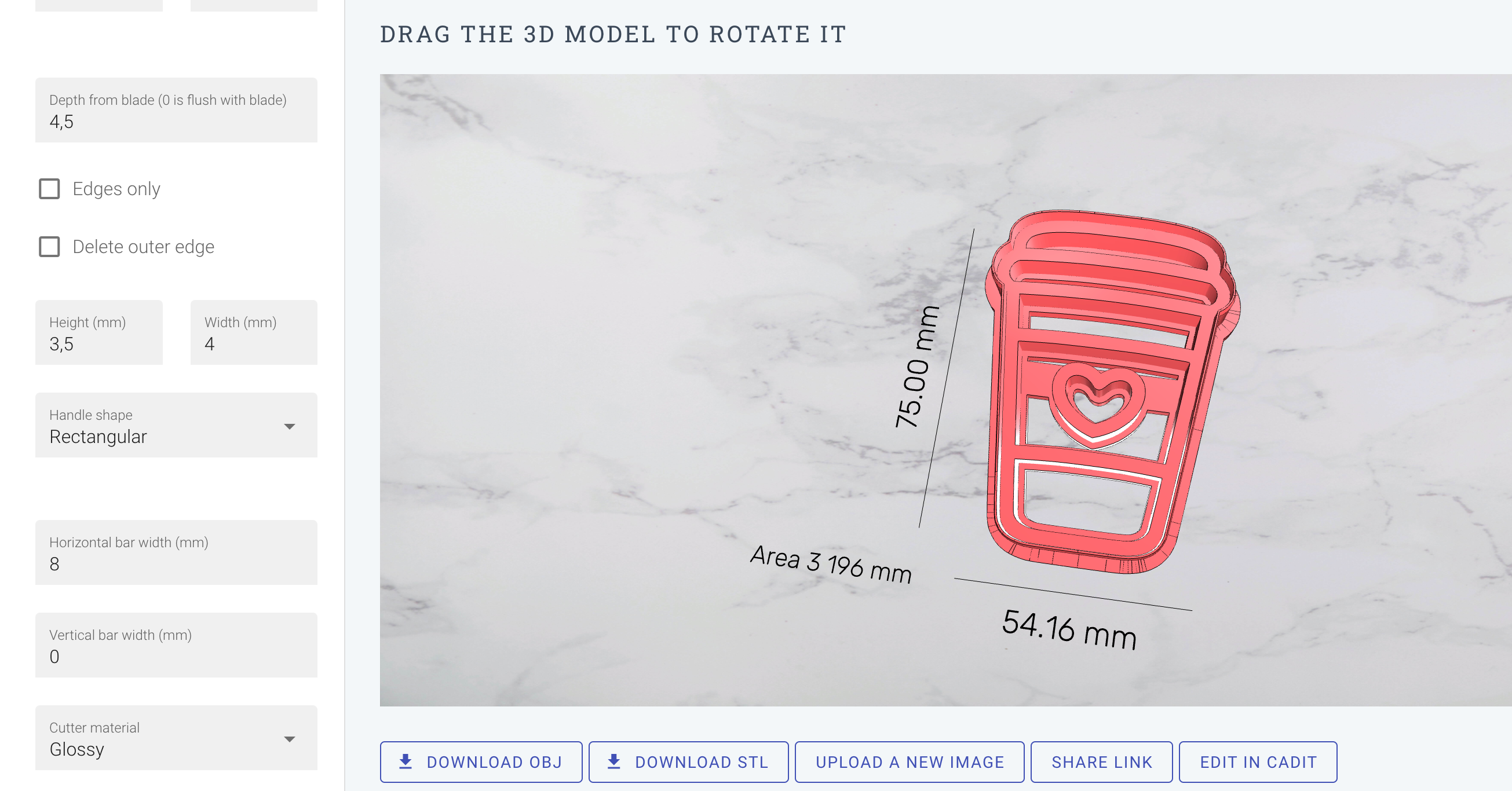 with a thickness of 2- mm - Cookiecad