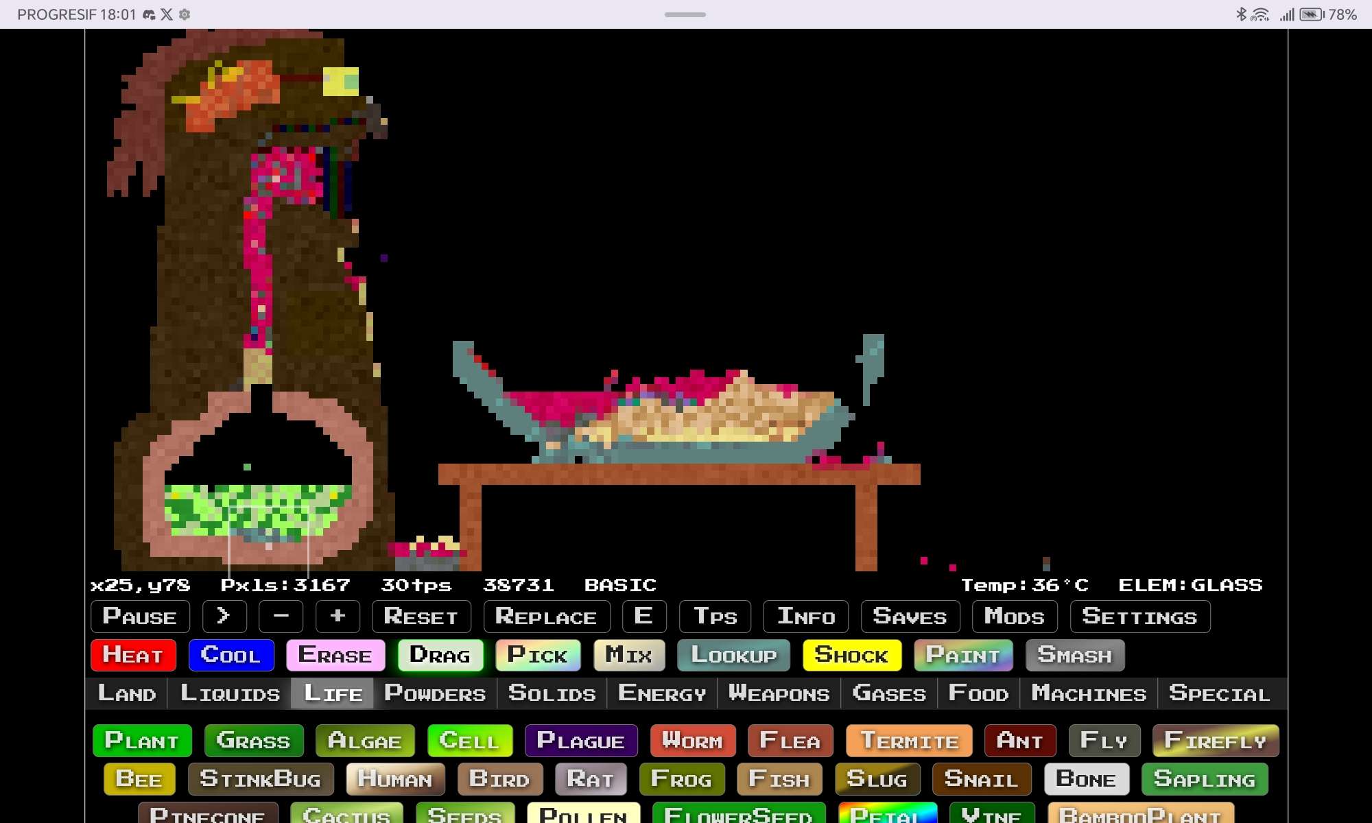 I think stomach man is choking on his food - 🚨 R74n / Sandboxels