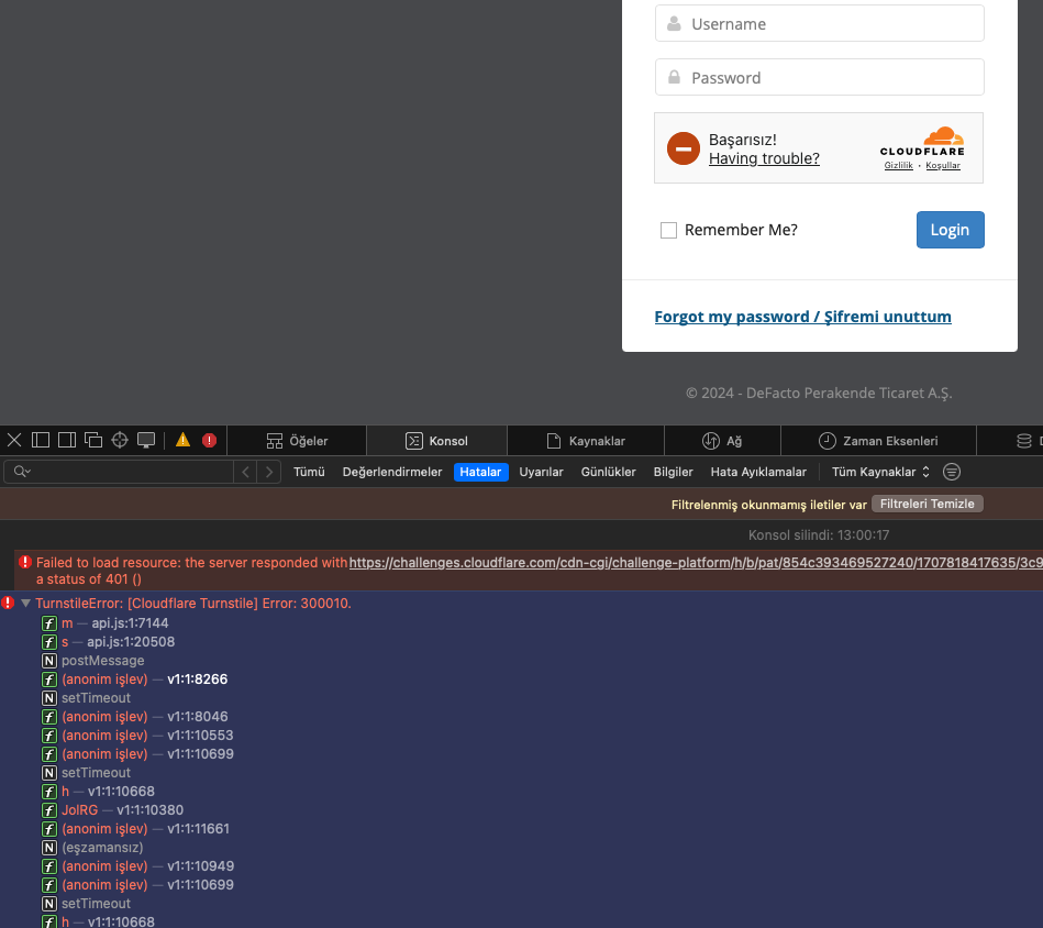 Hi, Turnstile does not verify in safari. Is there any way to overcome this? - Cloudflare Developers