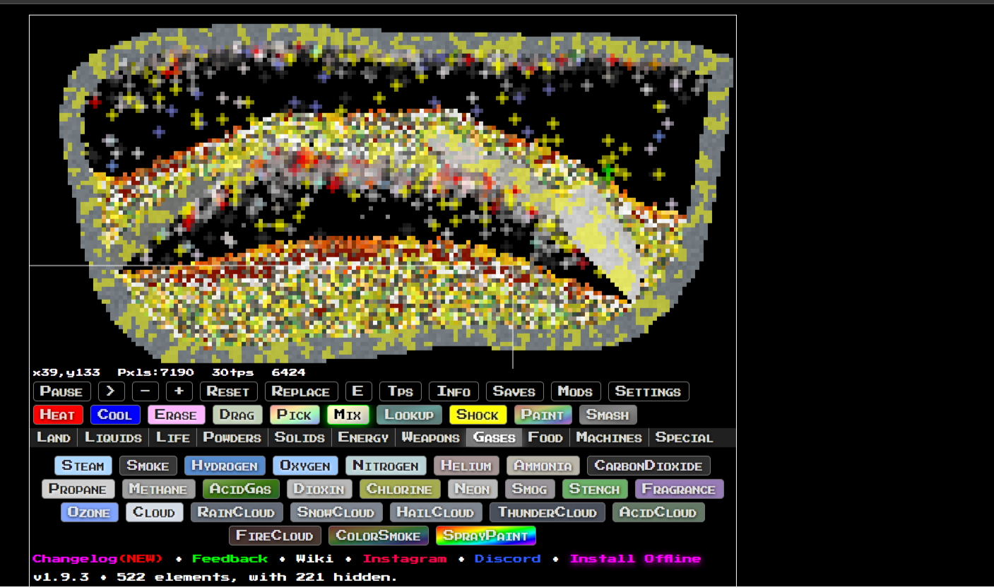 Bruh put something on sensor to activate machine gun - 🚨 R74n / Sandboxels