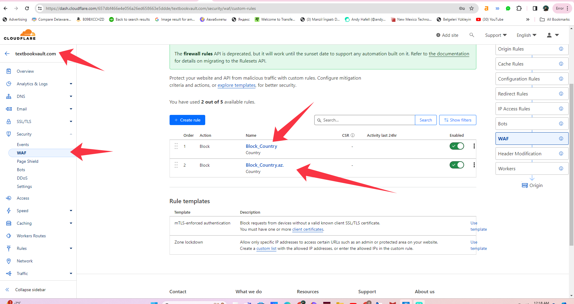 Firewall rules in Cloudflare API - Cloudflare Developers