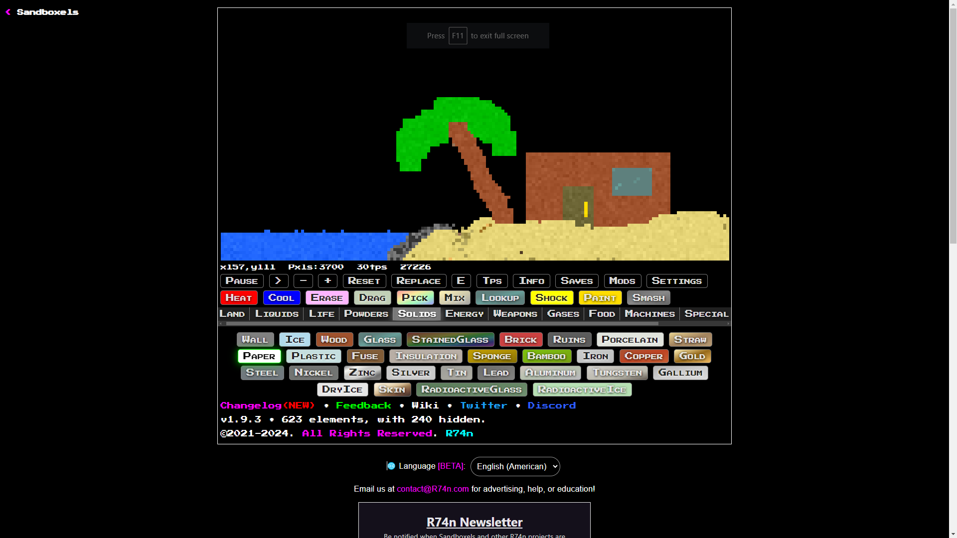 my island with a house - 🚨 R74n / Sandboxels