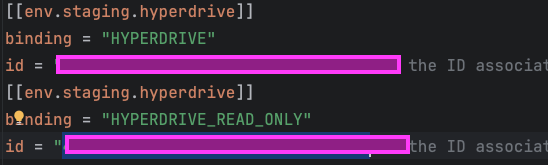 How to create connect read only in hyperdrive. I tried creating 2 ...