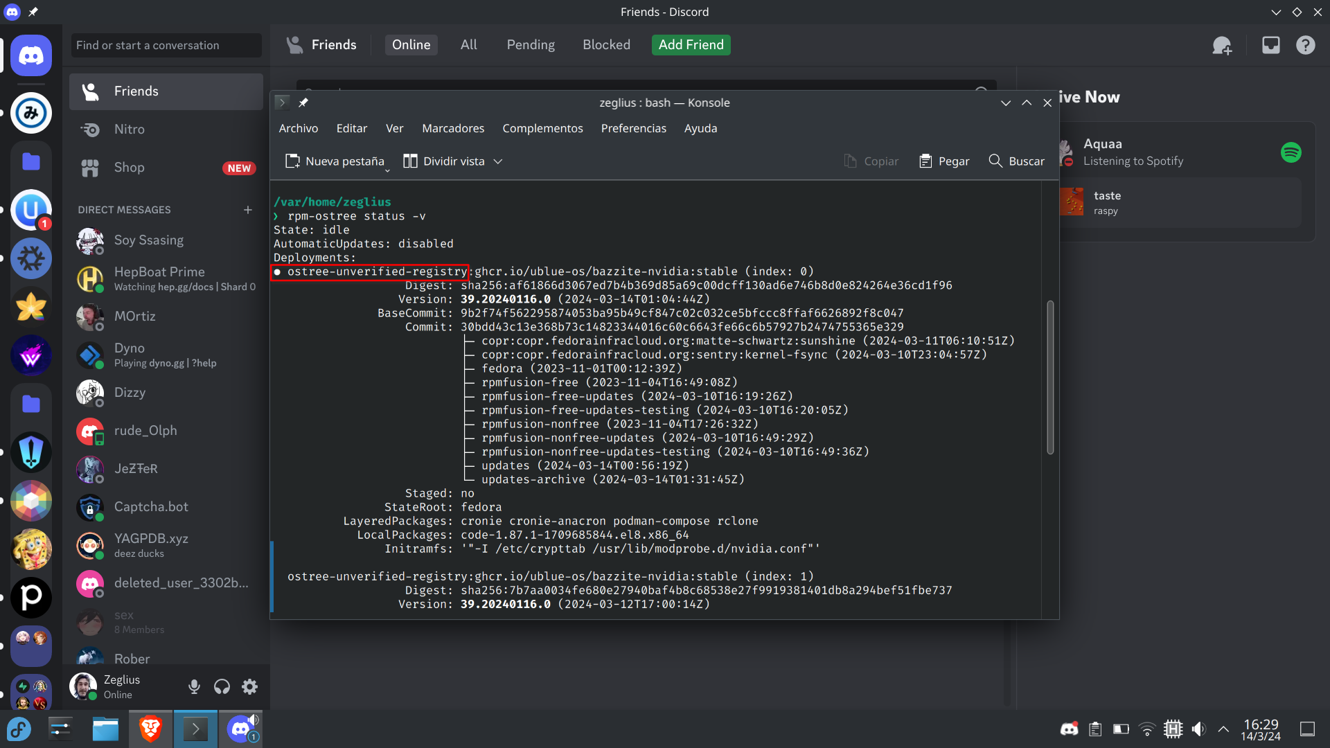 has more features, can overlay on top off rootfs, easy rollbacks and image pinning, waydroid ...