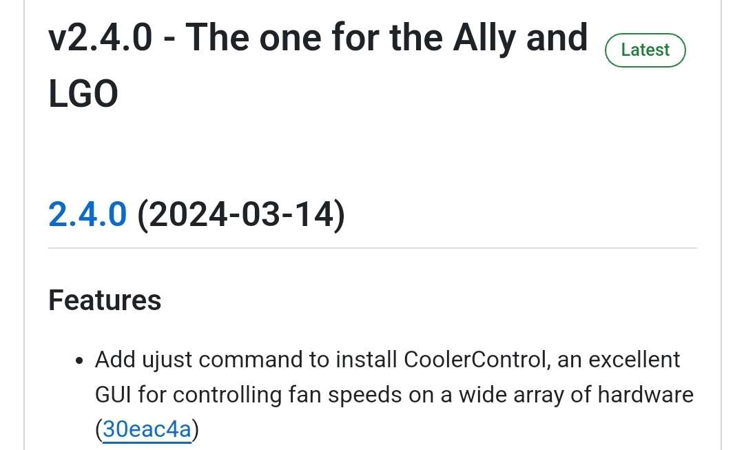 coolercontrol available now on ally? I try make fan curve on rog center only. is there have ...