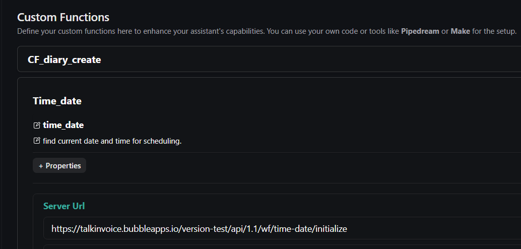 Issue with "Function Call" urls - VAPI