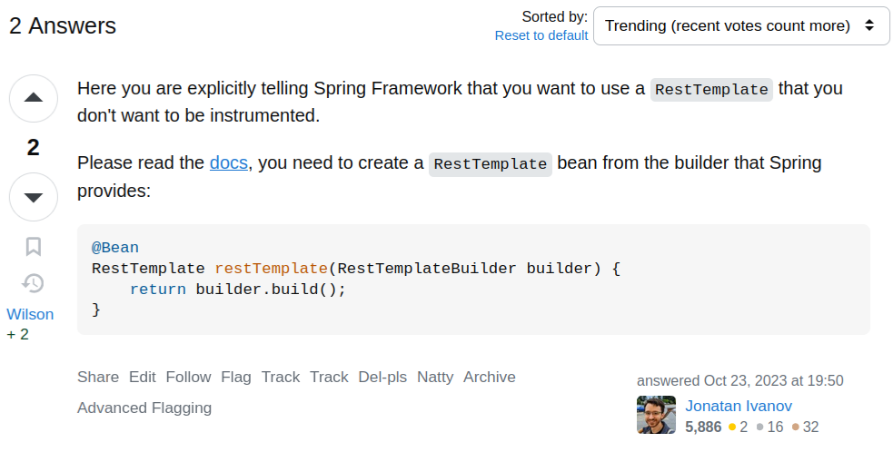 Zipkin is treating microservices as separate traces rather than being a single one. - Java ...