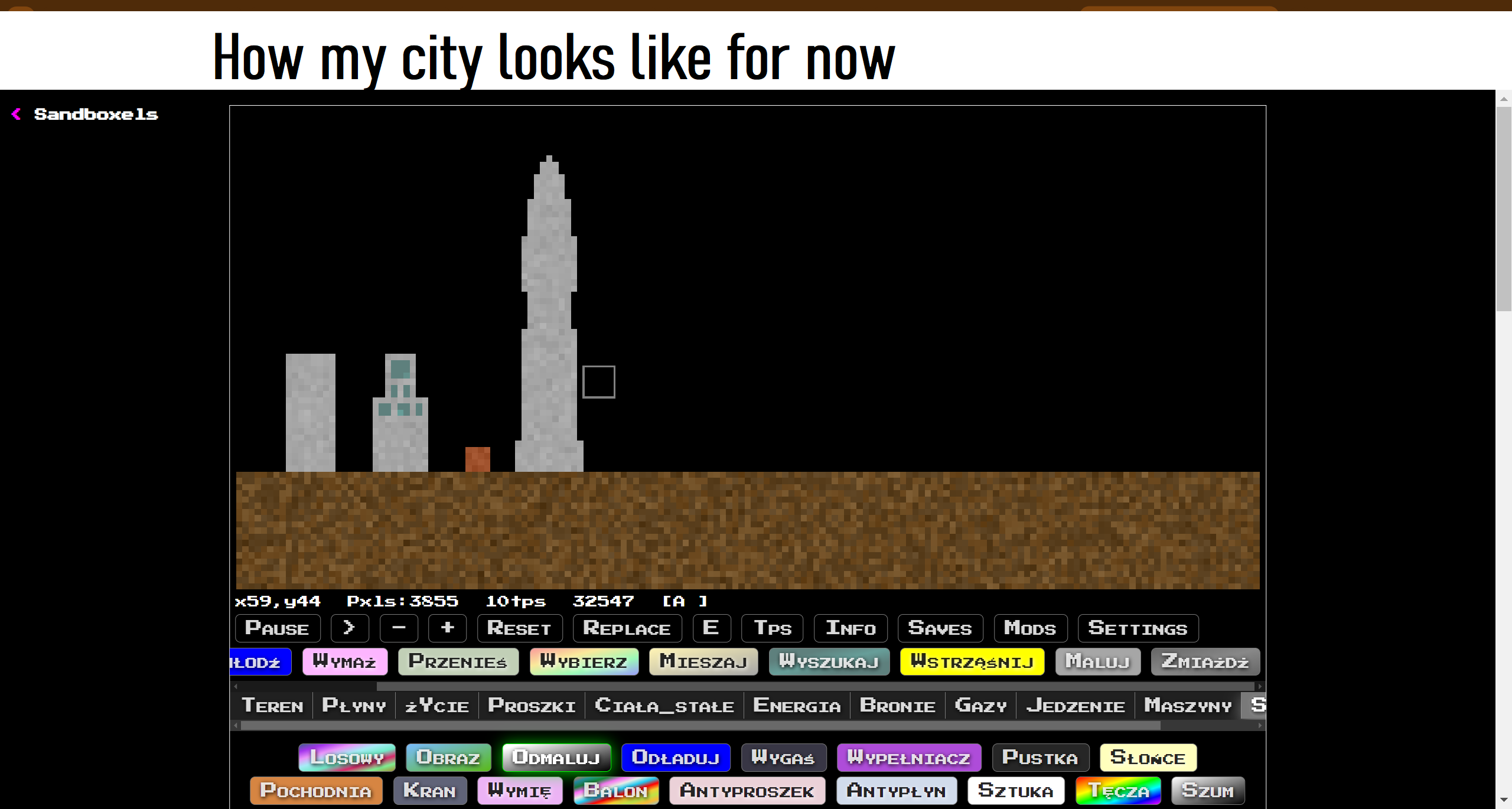 according to the law of gravity, water don't go up - 🚨 R74n / Sandboxels