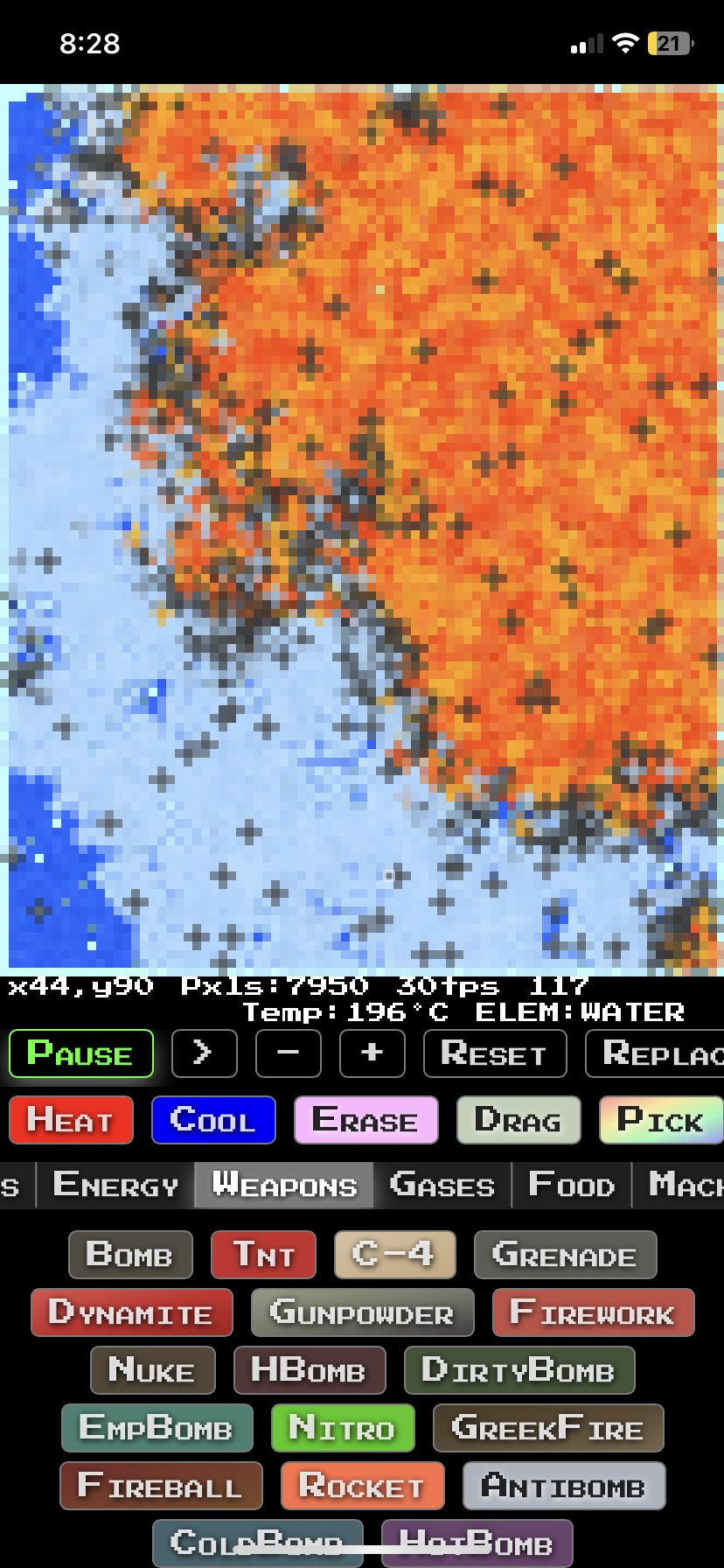 The list of mods for Sandboxels can be found here: https://sandboxels ...