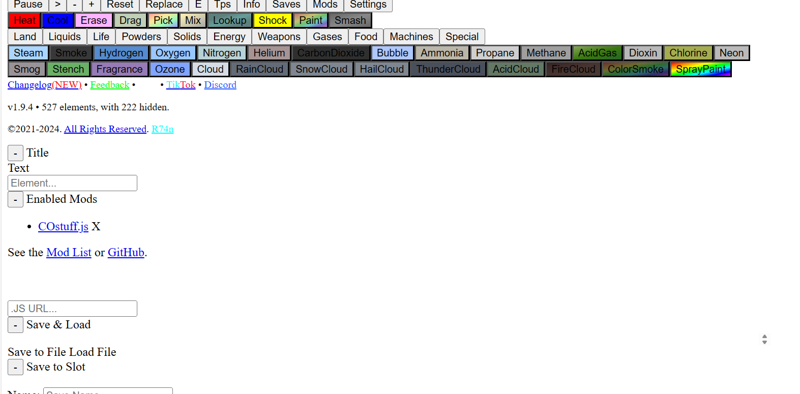 no - ⛄ R74n / Sandboxels