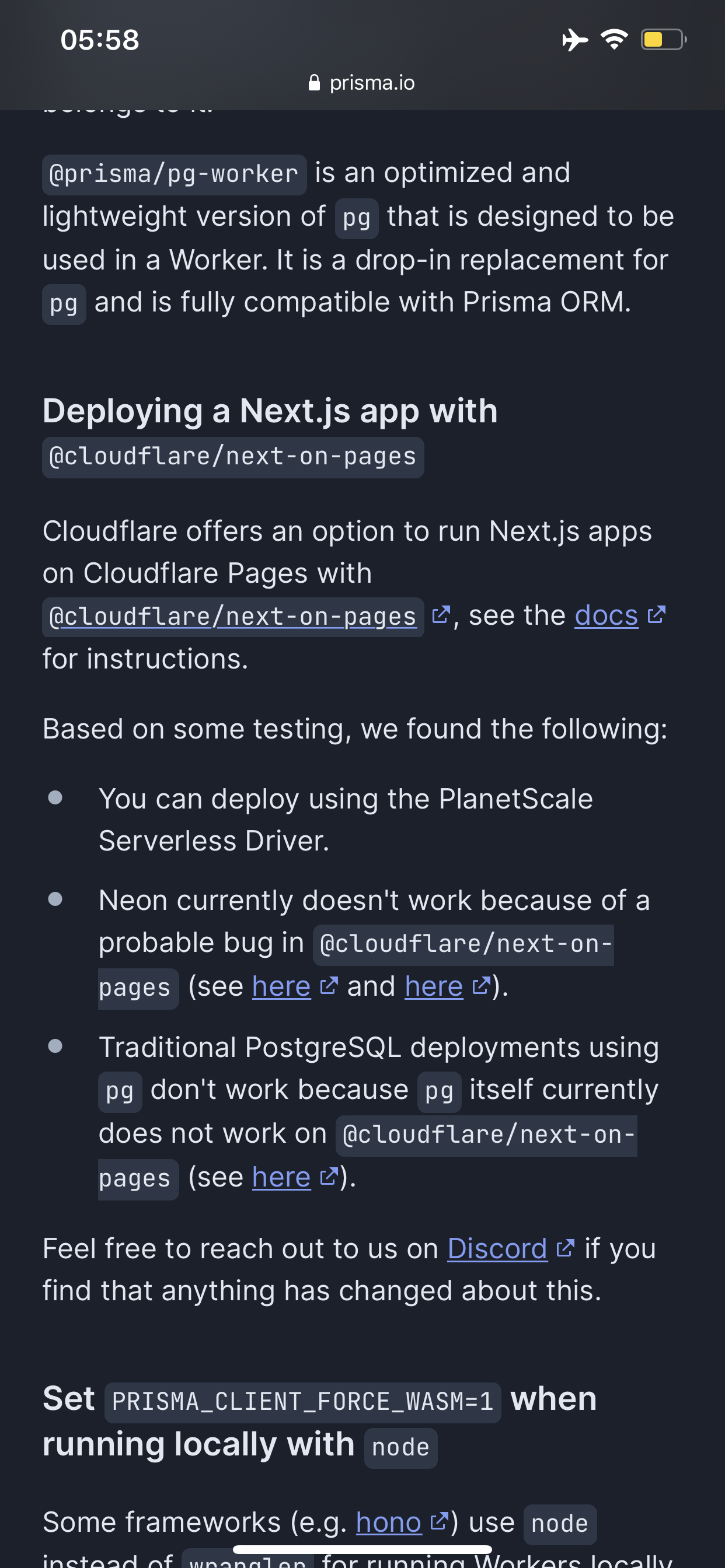 also you dont need a separate worker to access your db, if you use nextjs ssr you can access db ...