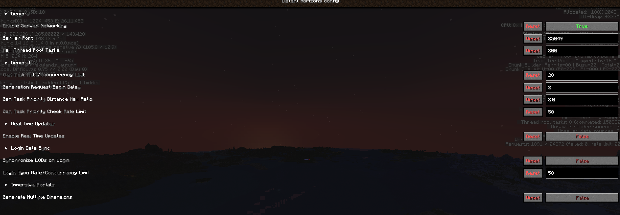 Setting up Distant Horizons in forge multiplayer (with shaders ...