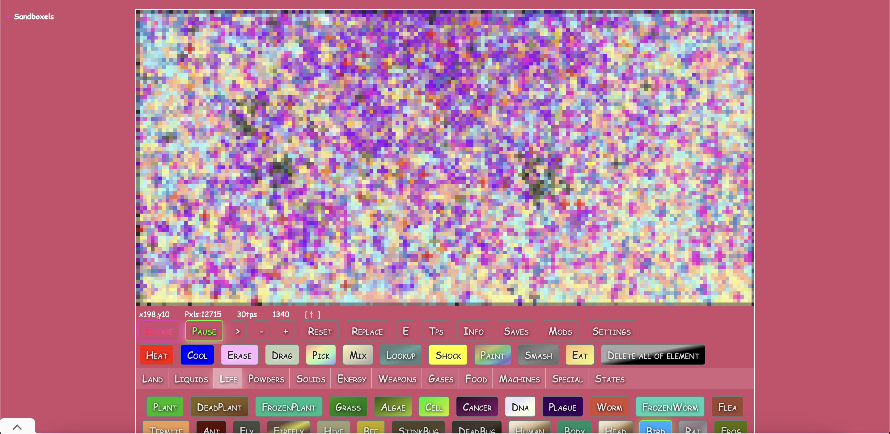 mod List - 🚨 R74n / Sandboxels
