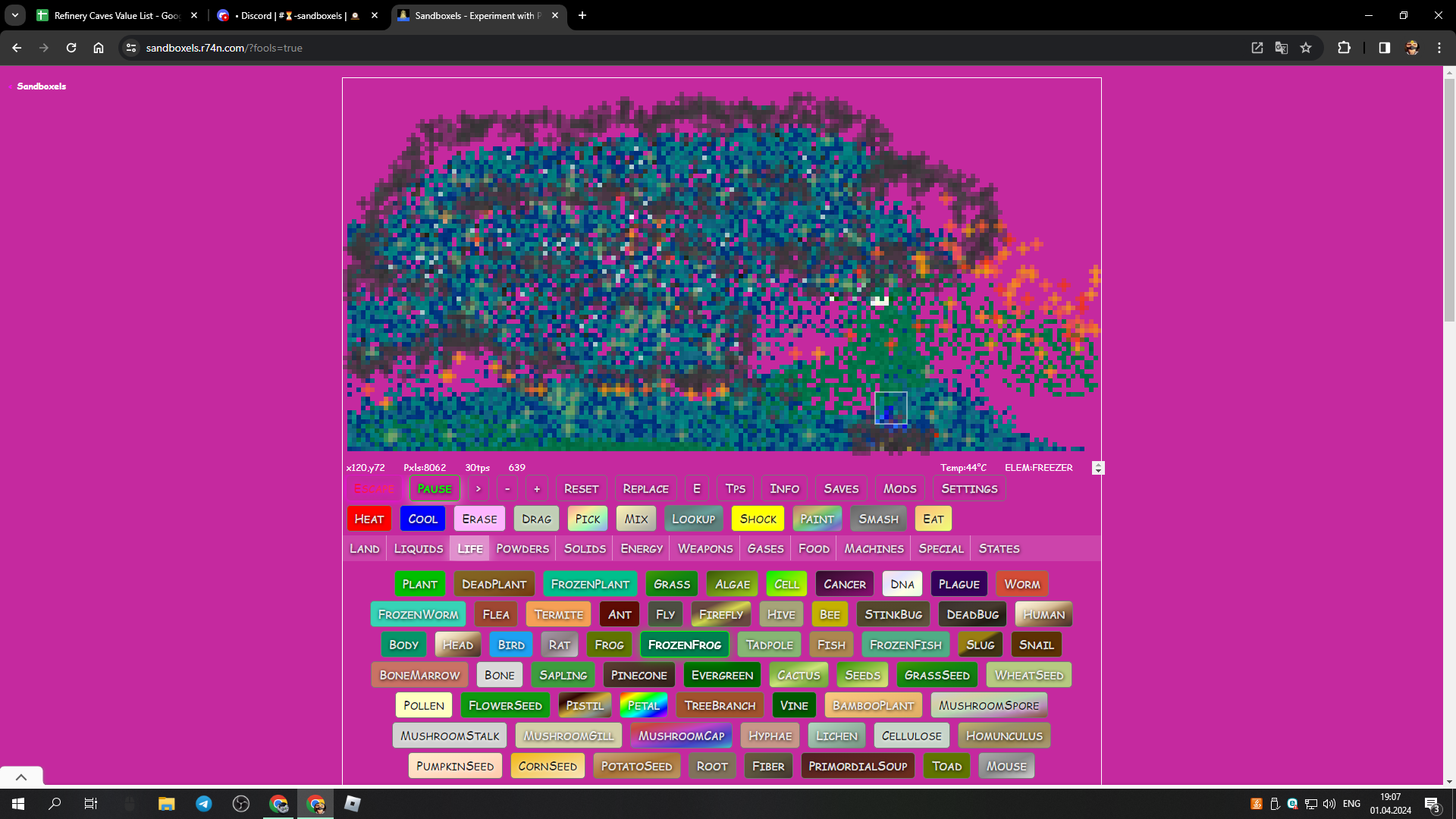 How to use Time Machine thingy :moji_cry: - 🚨 R74n / Sandboxels