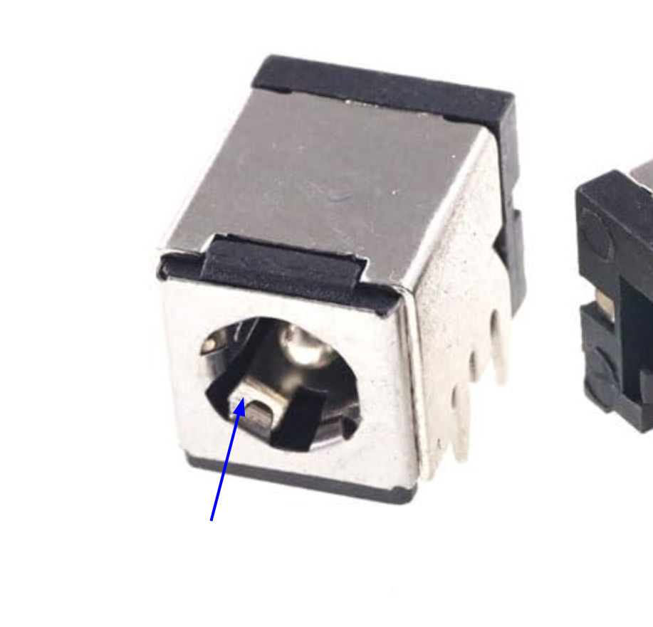 the socket has some metal springs keeping the plug tight. mine does not ...