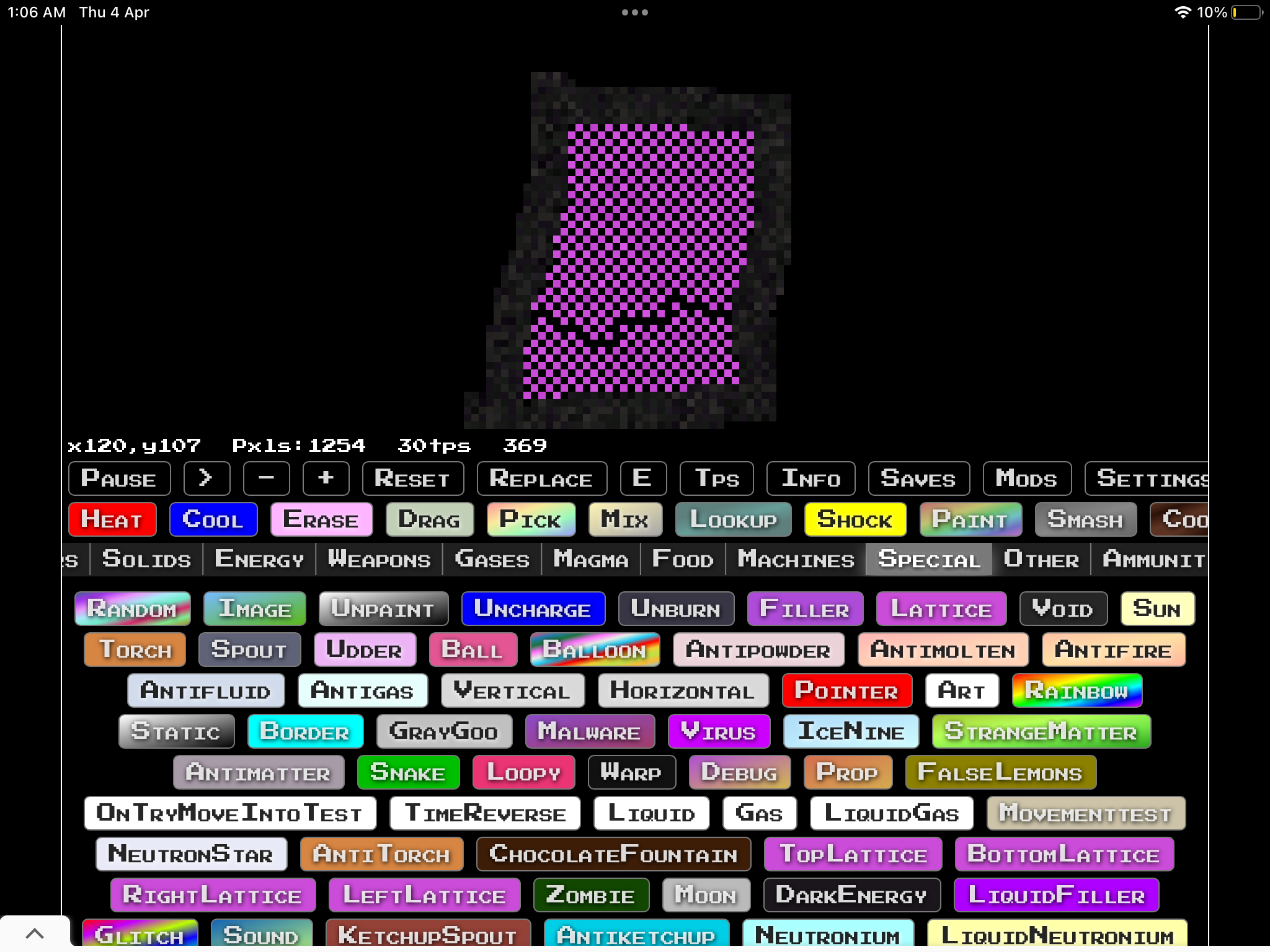 nouser focuses on chemistry and machines or whatever - 🚨 R74n / Sandboxels
