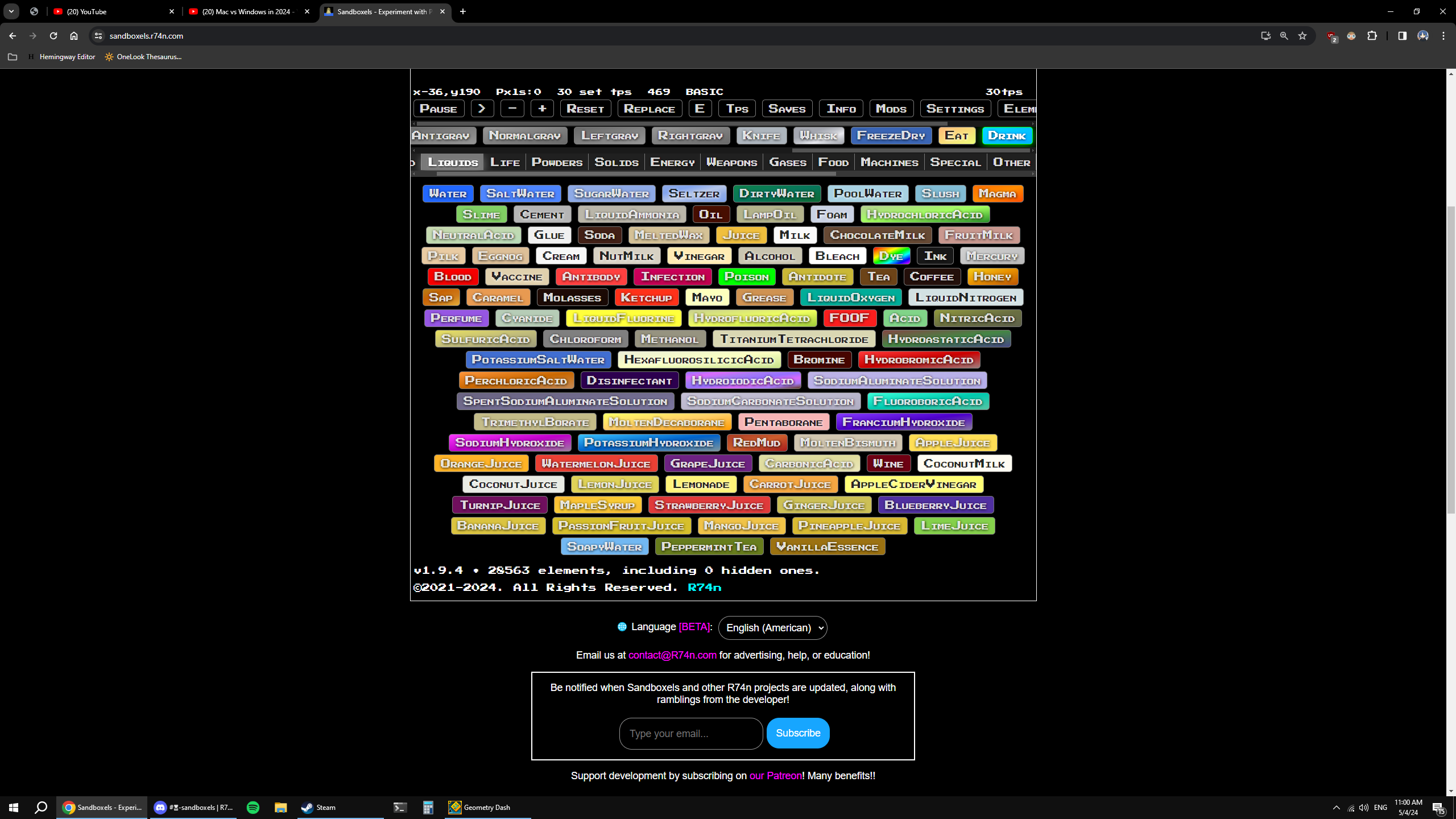 purple - 🚨 R74n / Sandboxels