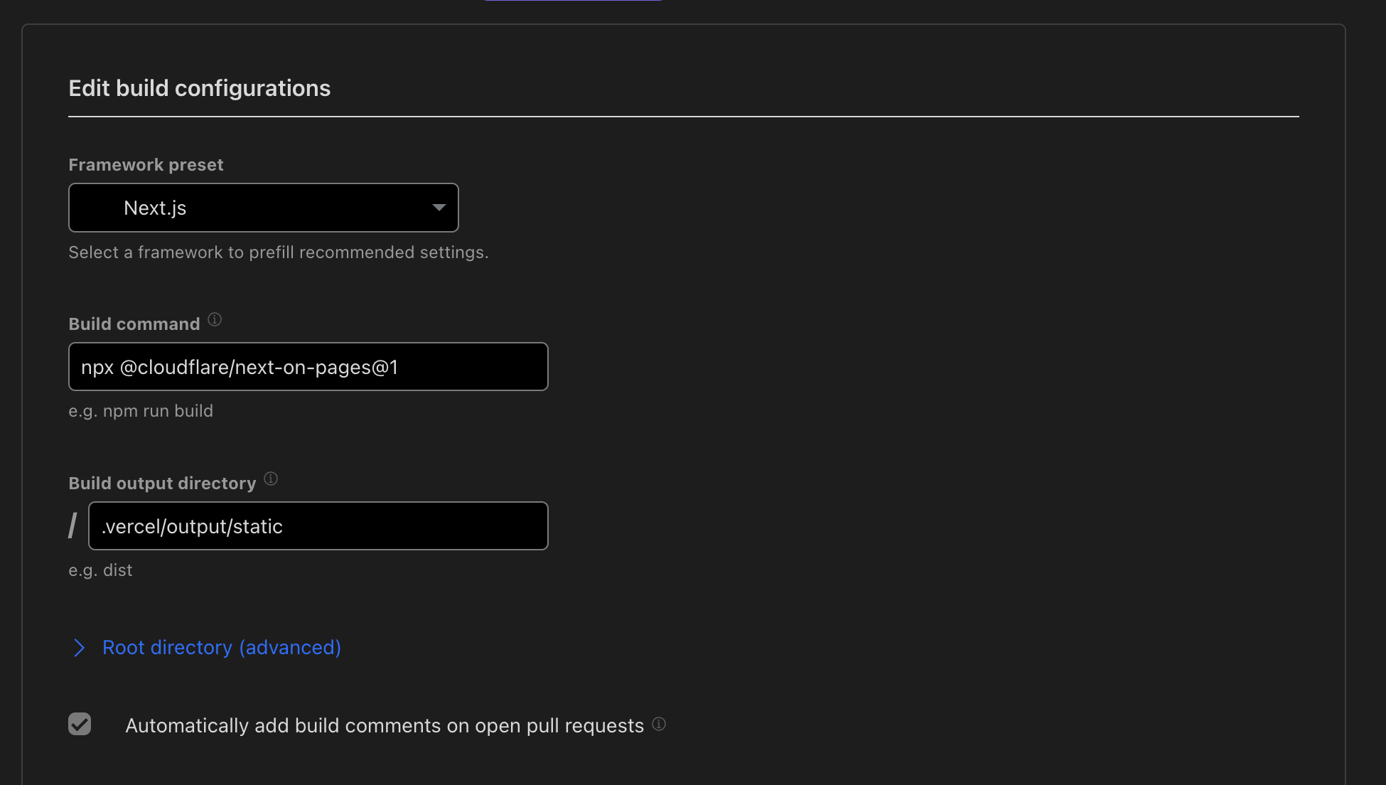 Should be something like `wrangler pages deploy .vercel/output/static` - Cloudflare Developers