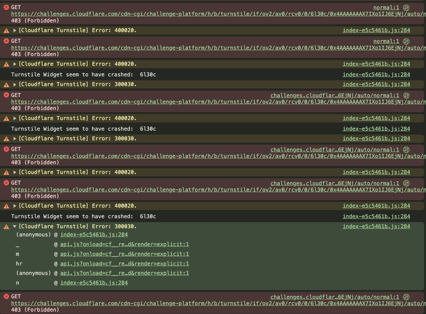we are getting this error with turnstile - Cloudflare Developers