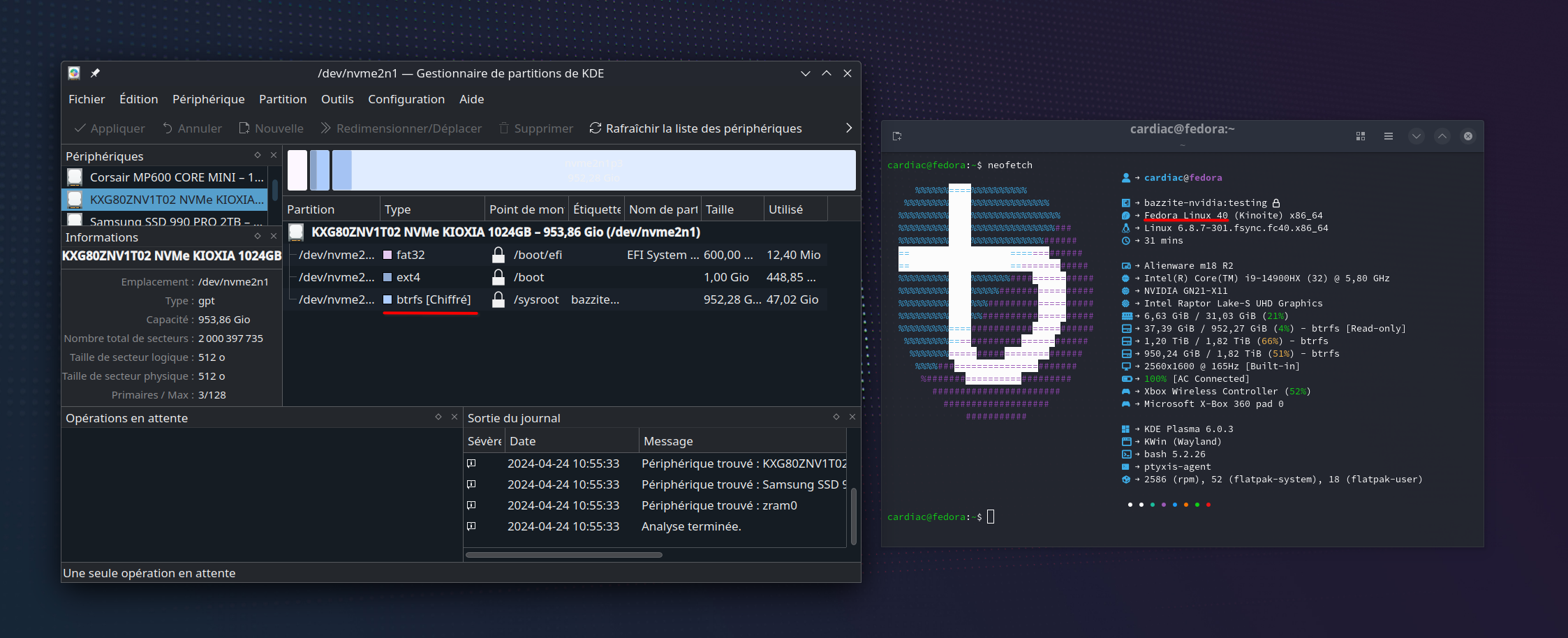 The drivers are part of the image, switching images completely switches the drivers - Universal Blue