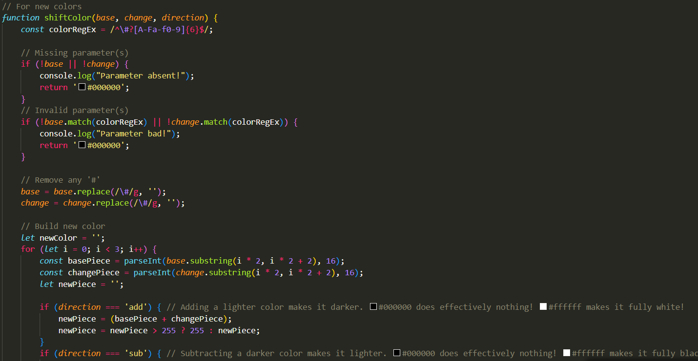 ```js pixel.chargeColor = `rgb(${pixel.color.replace(/[rgb\(\)]/g, "").split(",").map(a ...