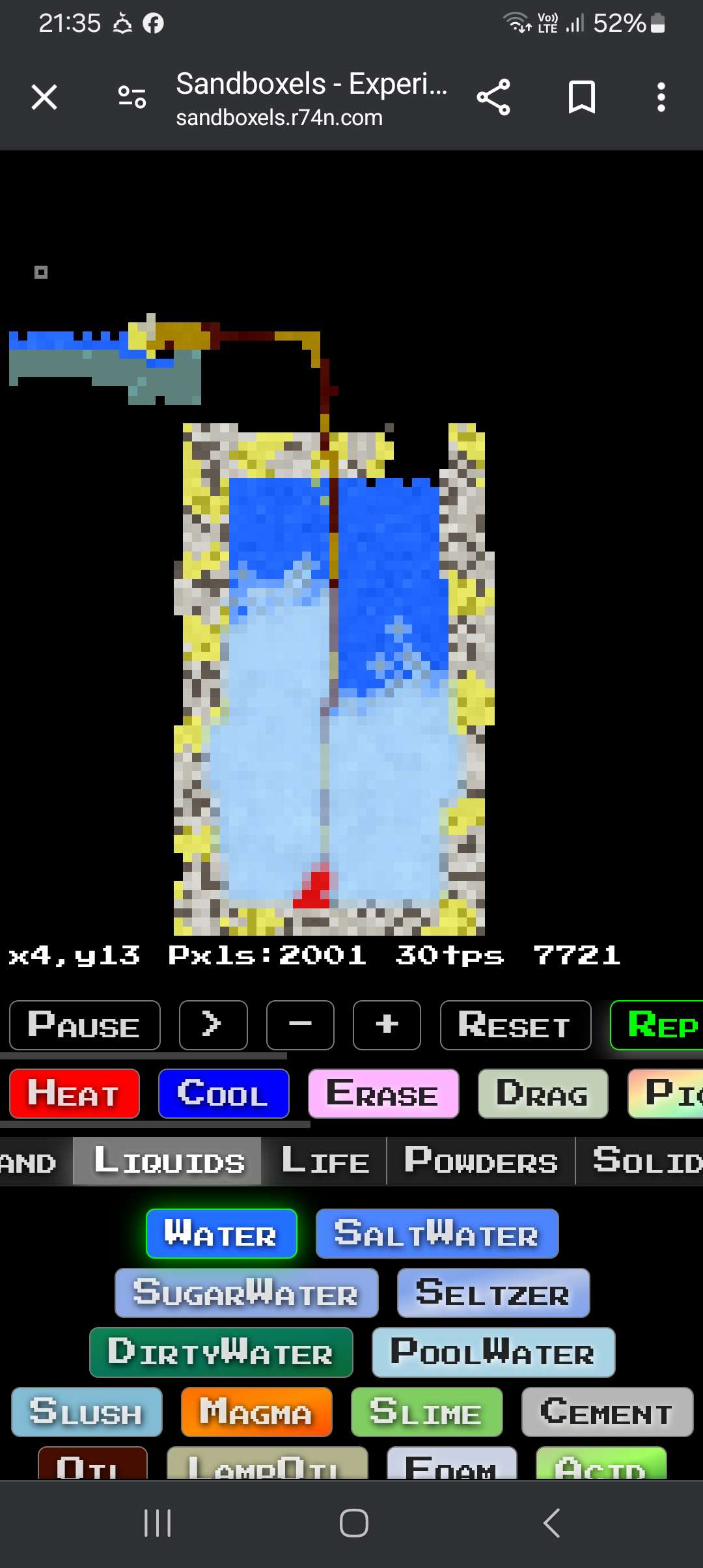 and water - 🚨 R74n / Sandboxels