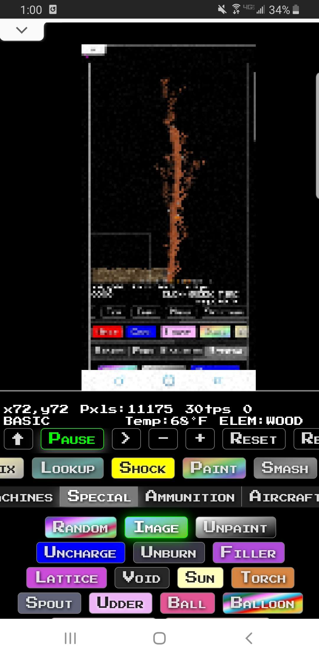 also virus retains its horizontal position - 🚨 R74n / Sandboxels