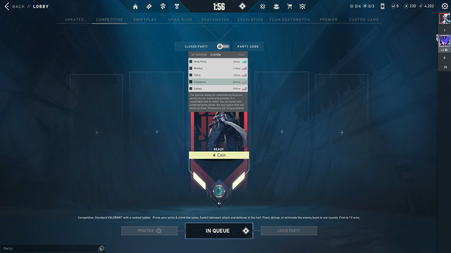 sg apac ping issue - VALORANT