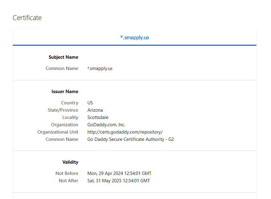 it's serving a certificate that isn't trusted yea - Cloudflare Developers