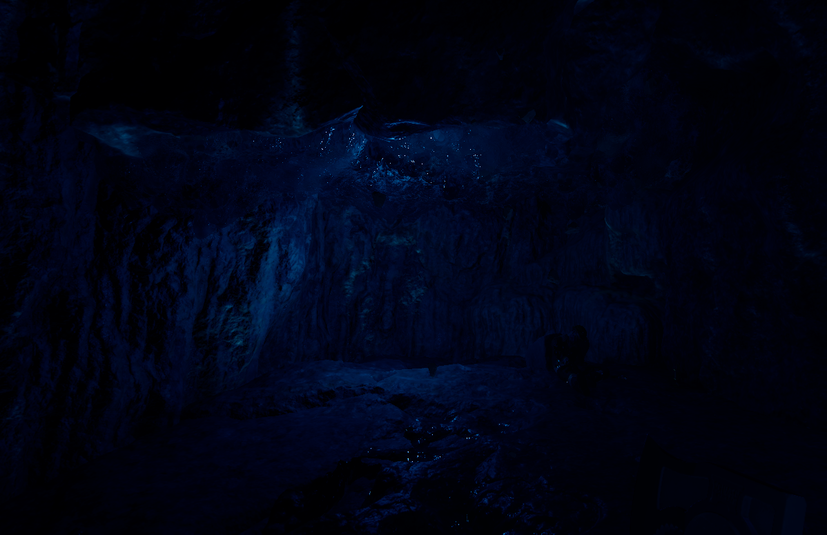 random light here near sluggy in rope gun cave lol - Sons Of | The Forest
