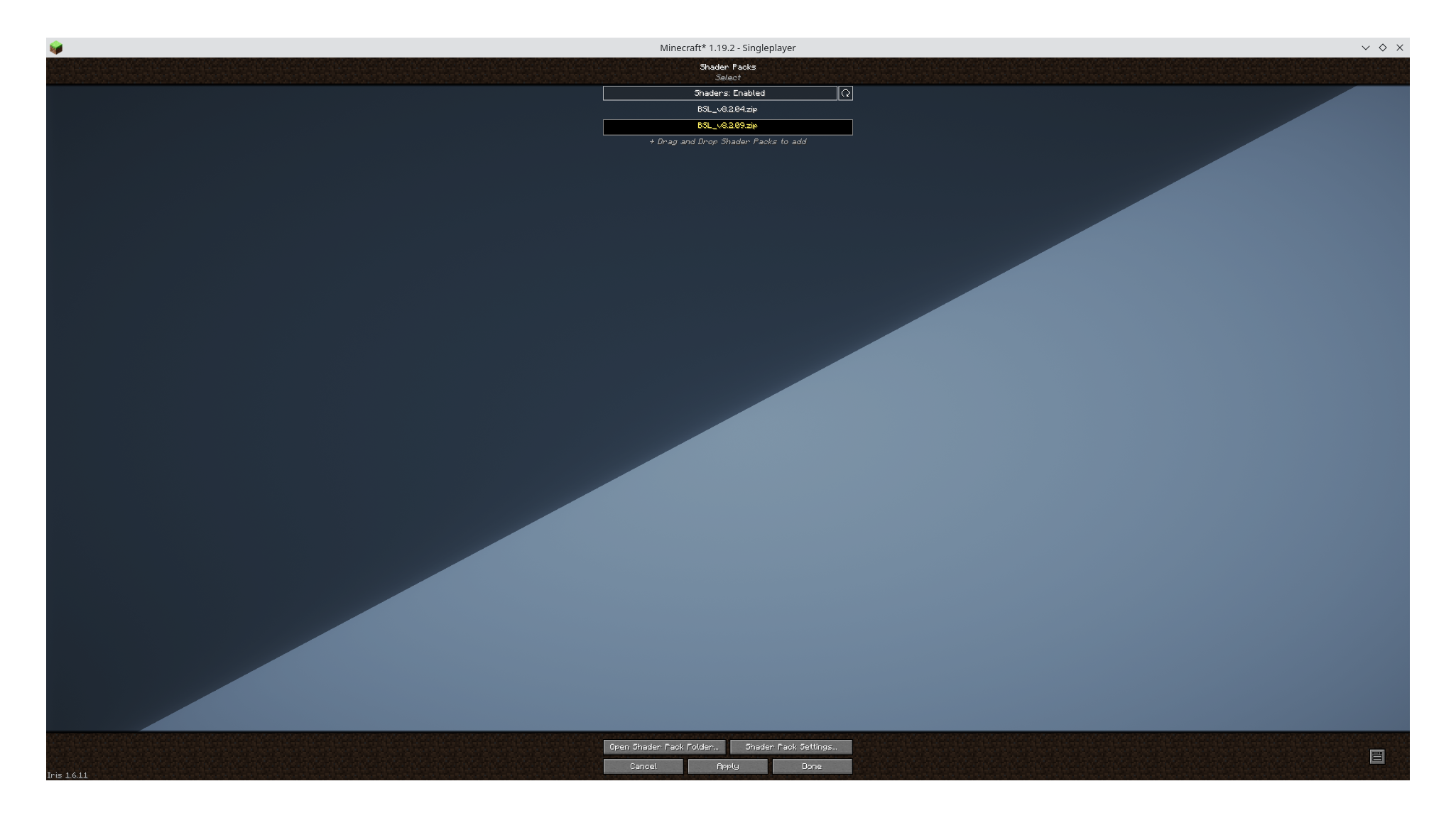 or vulkan with shaders - Universal Blue