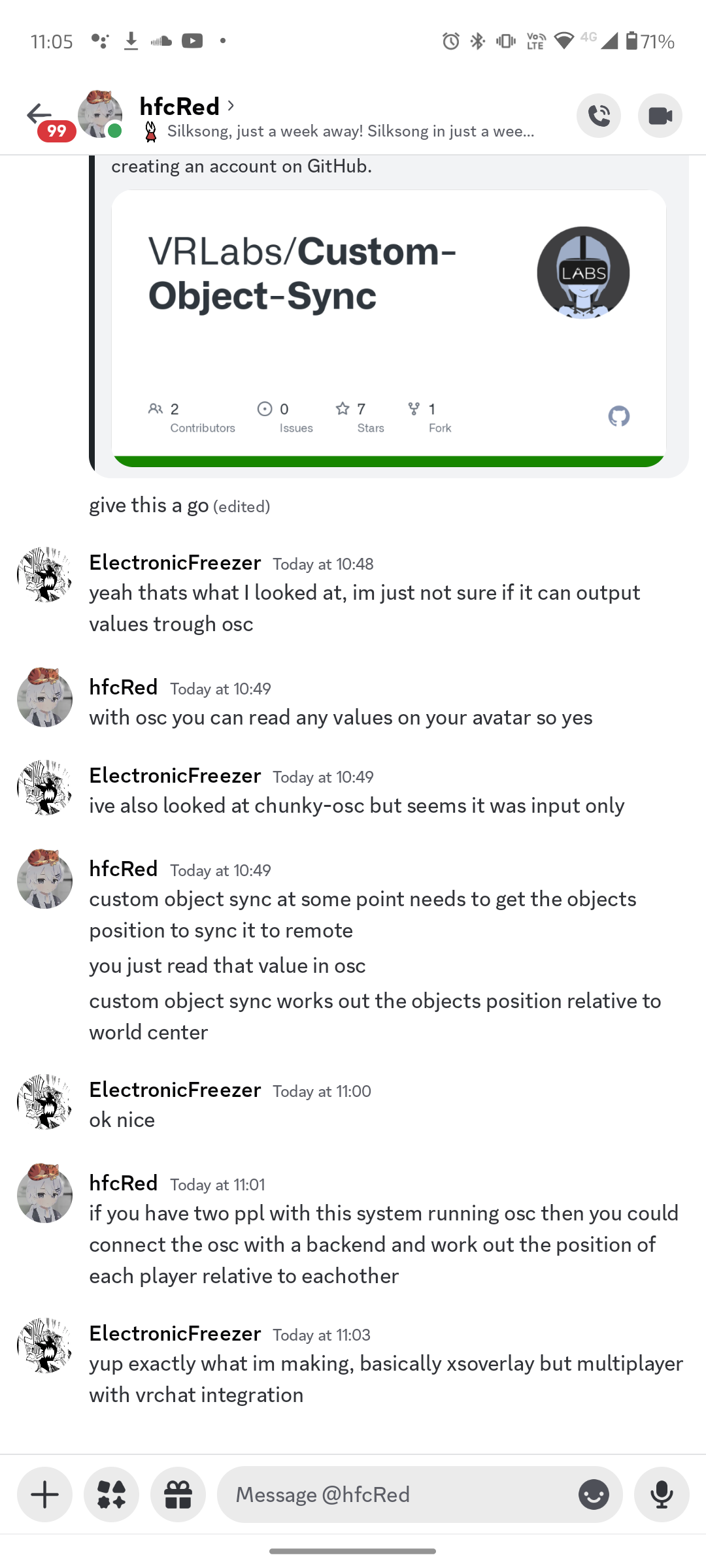 Oh yeah, less opportunity for loss and higher bandwidth still - Stardust XR