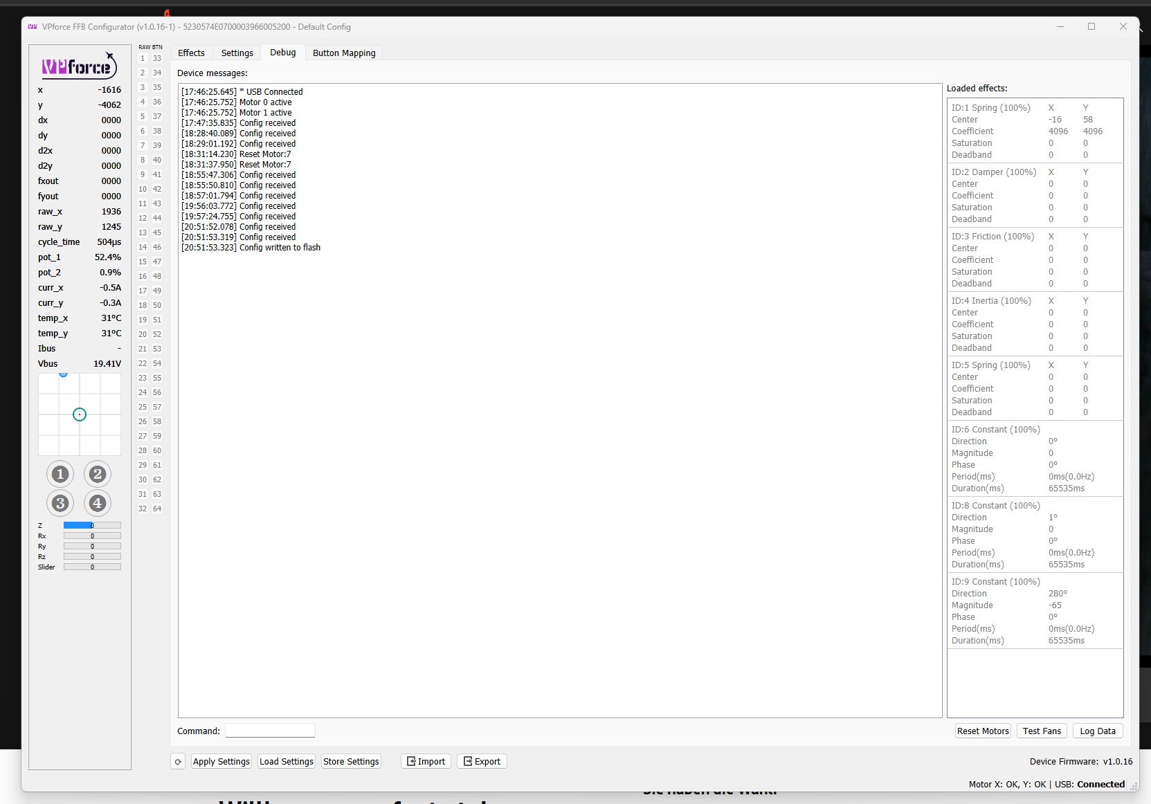 But i cannot adjust the 15% of master spring gain when adaptive ...