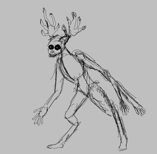 working on a SOTF Wendigo mutant design - Sons Of | The Forest