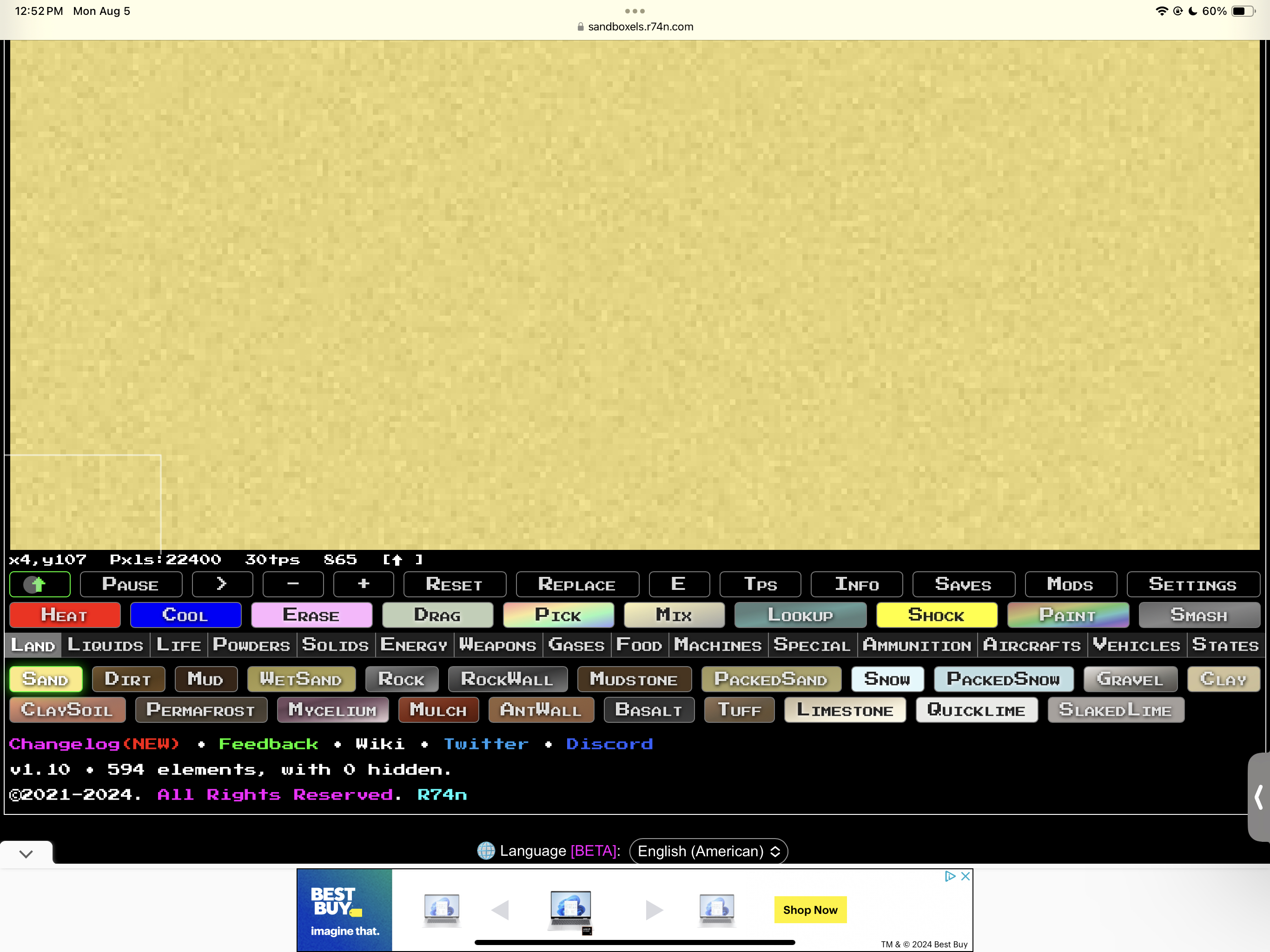 you can “cook” rice but ehh - ⛄ R74n / Sandboxels