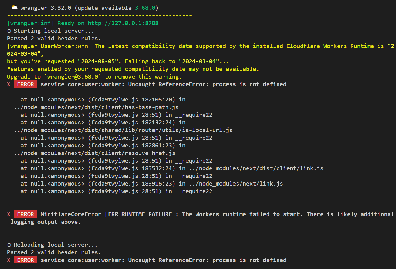 for some reason `wrangler deploy` isn't working as it did before (on the same workspace ...