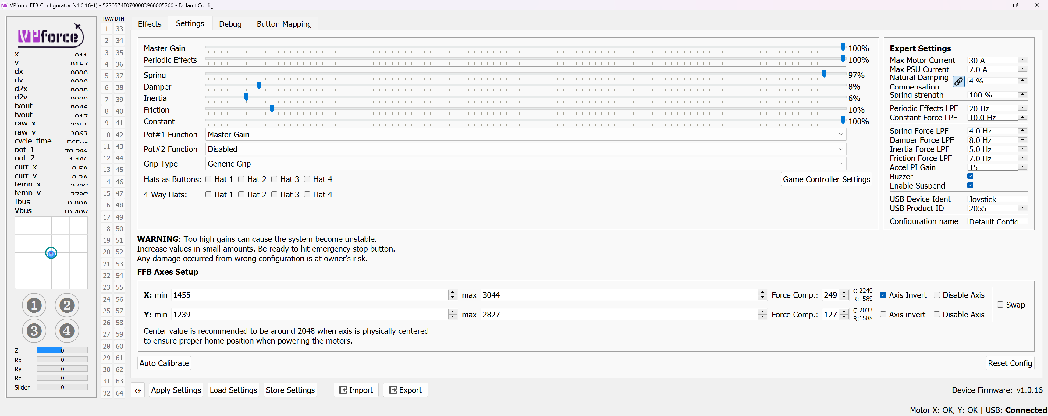 The thing is, the periodic effects jump back to 100% after a while, but ...