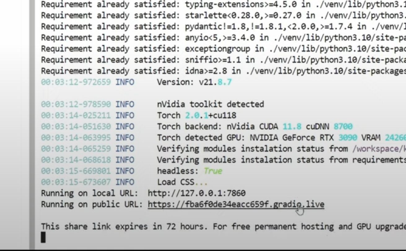 it will give you gradio live share link - Software Engineering Courses (SECourses)