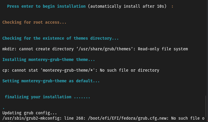 Is there a way to install a GRUB theme on Bazzite? - Universal Blue